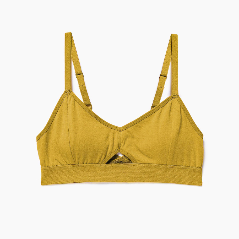 Cut Out Bralette in Golden Verde | Wantable
